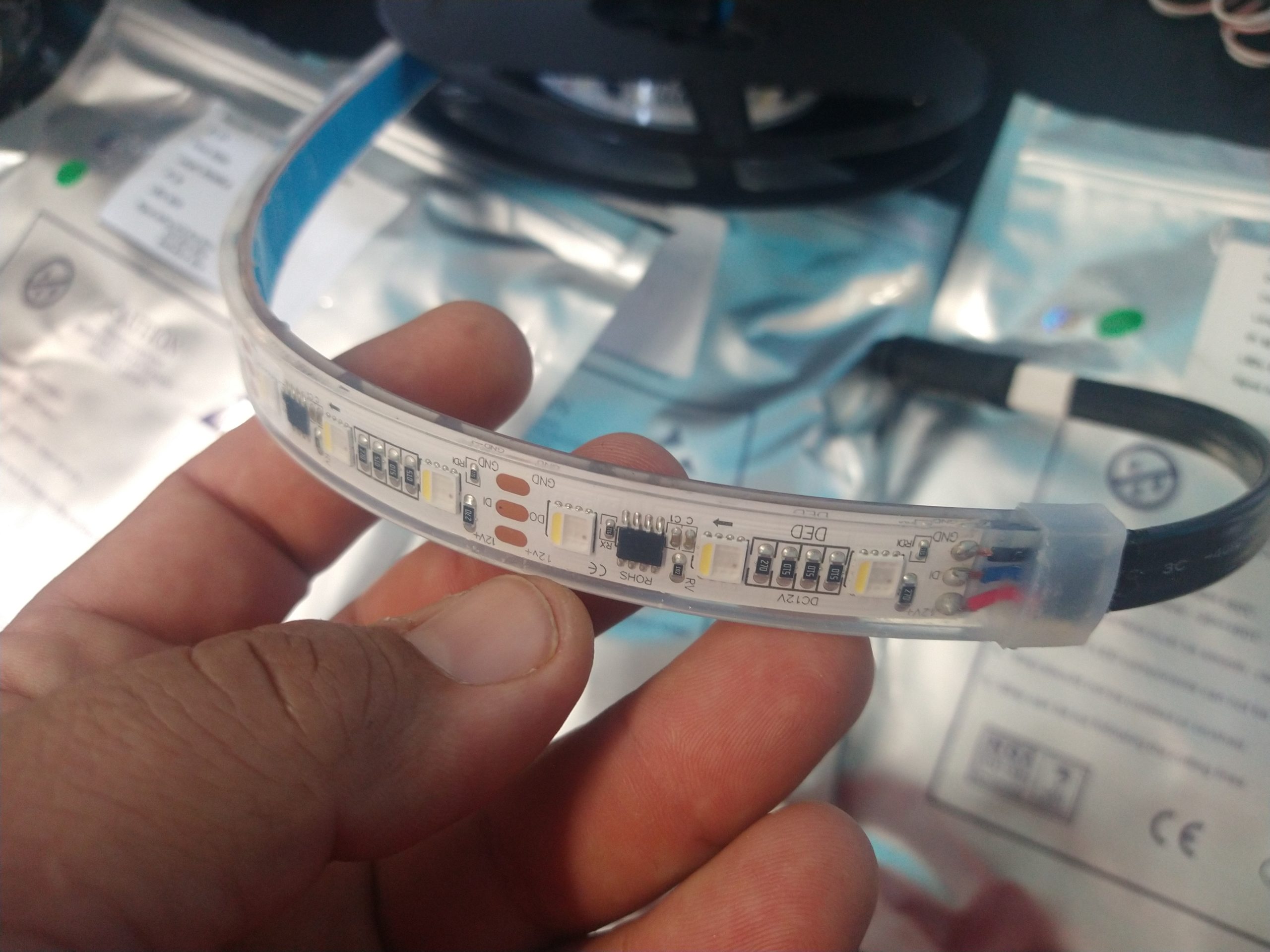 Super Bright RGBW 12Volts Led Strip ip68 36 watts By Meter 60 Leds By ...