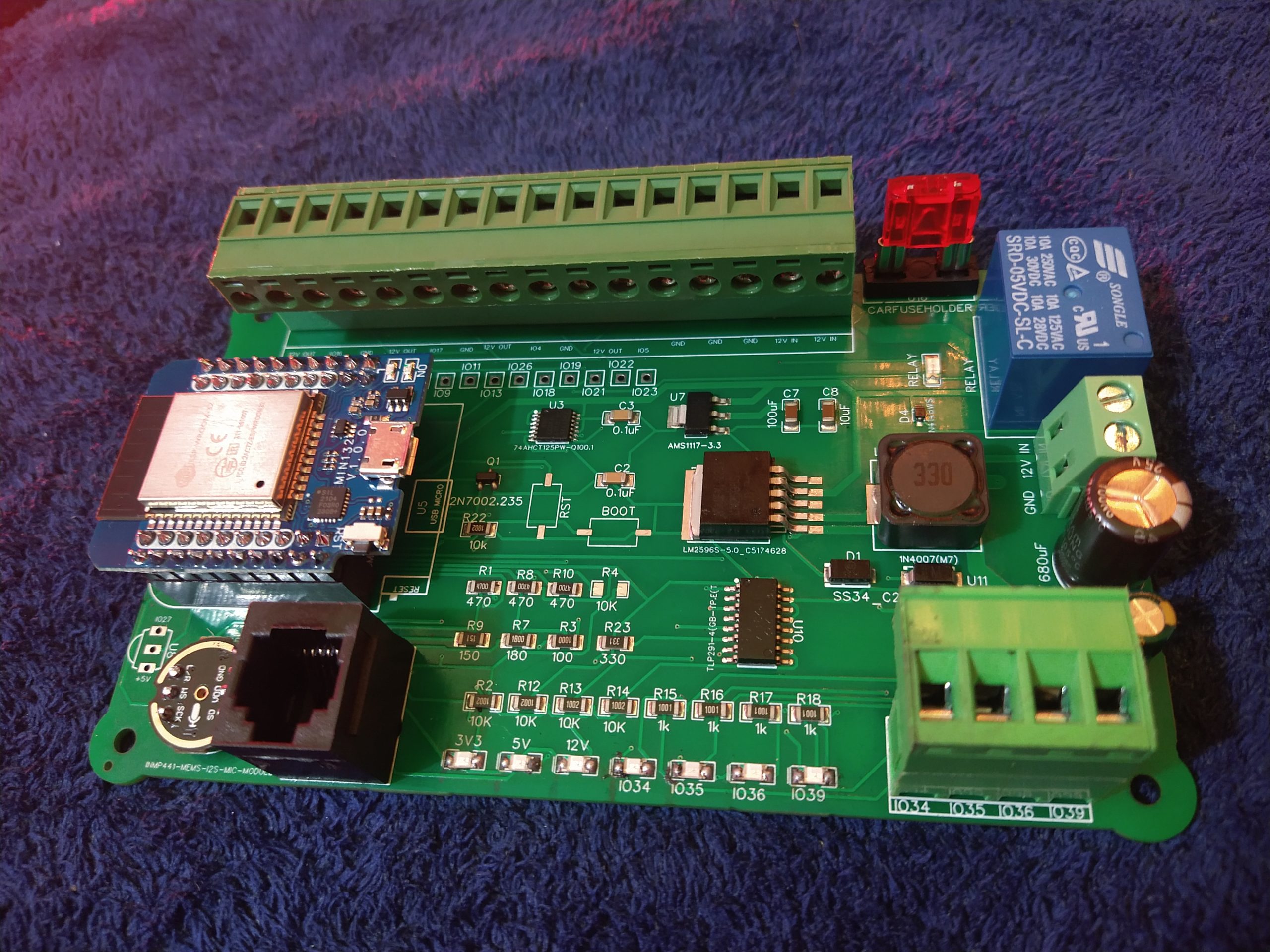 Wled Sound Reactive Ready Controller With 4x Inputs Relay Built in ...